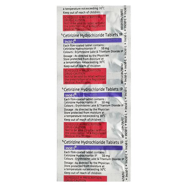 Buy Incid L Tablet 10'S Online at Upto 25% OFF | Netmeds