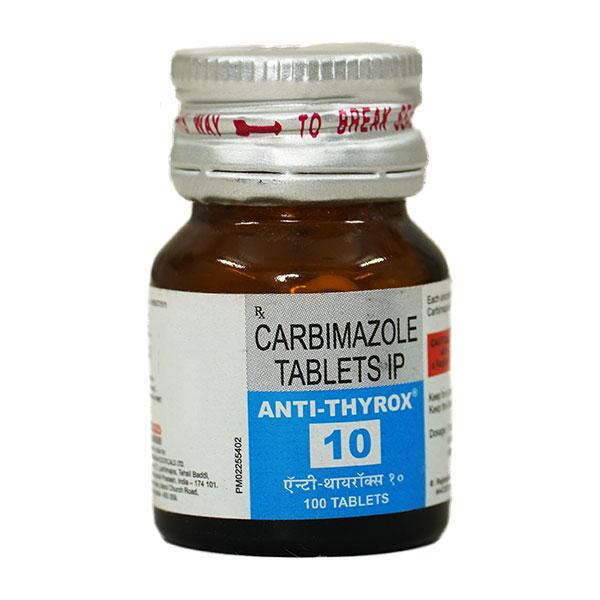 Anti Thyrox 10mg Tablet 100'S Price, Uses, Side effects, Substitutes ...