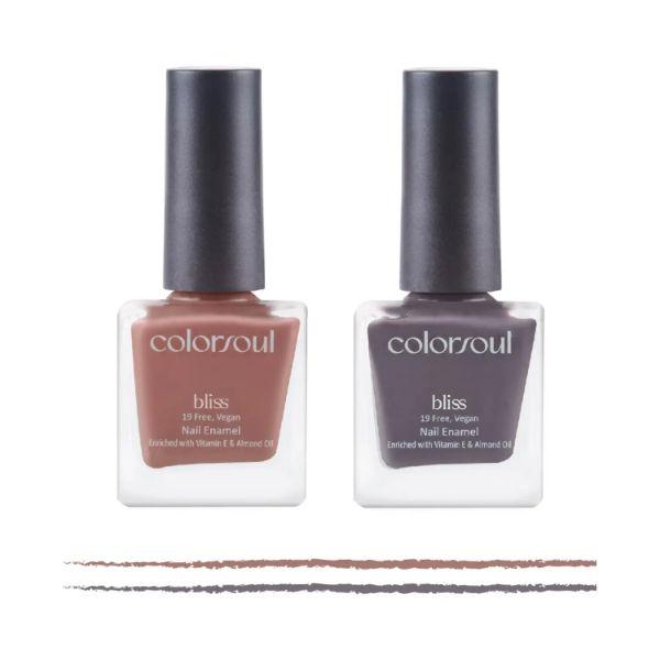 Buy Colorsoul Bliss Vegan Nail Enamel, Velvet Mist, Grey Crest, B12 ...