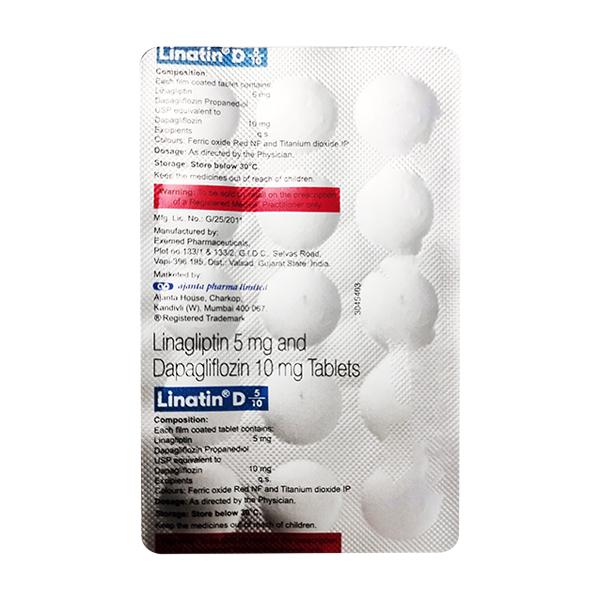 LINATIN D 5/10 Tablet 15's