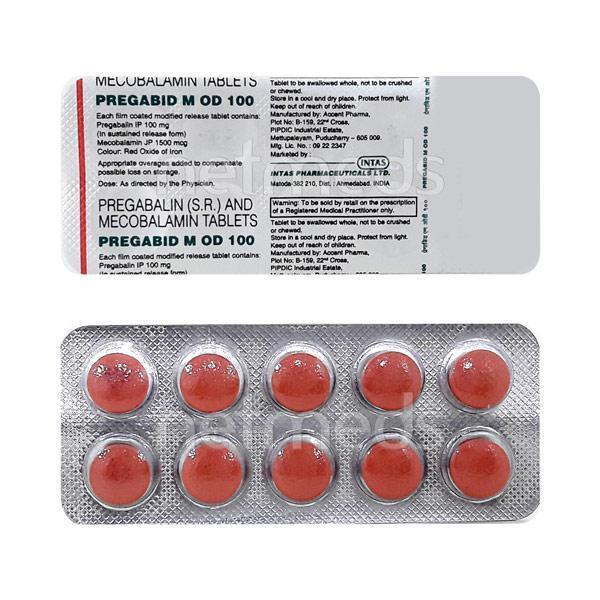 Pregabid M OD 100mg Tablet 10'S Price, Uses, Side effects, Substitutes ...