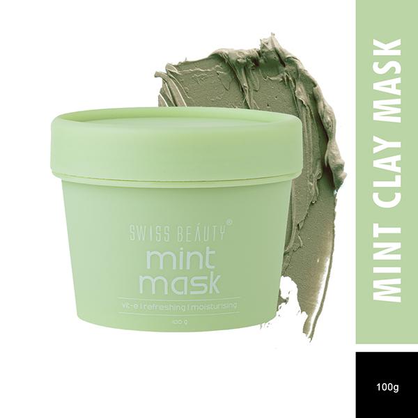 Buy Swiss Beauty Mint Clay Mask 100 gm Online at Best Price - Masks & Peels