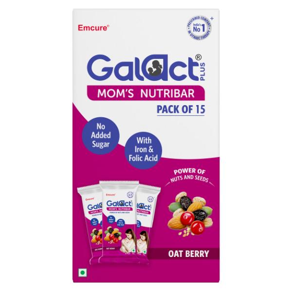Galact Plus Moms Nutrition Bar - Oat Berry (Pack of 15 x 20 g)