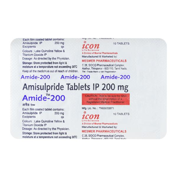 Amide 200mg Tablet 10'S Price, Uses, Side effects, Substitutes | Netmeds