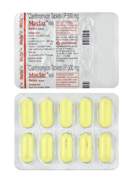 Buy Maclar 500mg Tablet 10'S Online at Upto 25% OFF | Netmeds