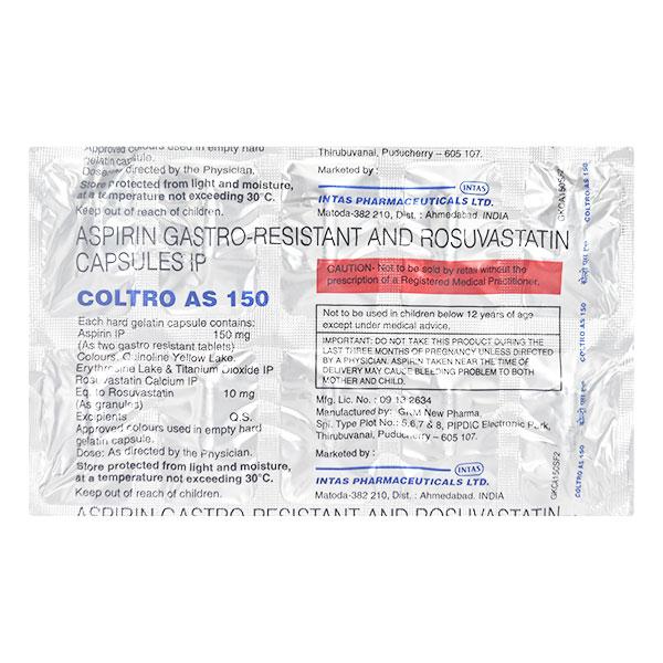 Buy COLTRO AS 150 Capsule 10's Online at Upto 25% OFF | Netmeds