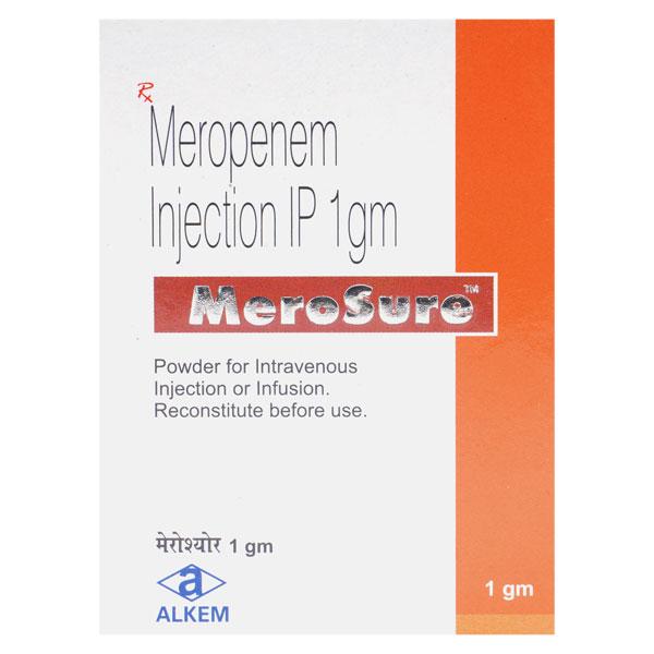 Merosure 1gm Injection 1's - Price, Uses, Side Effects | Netmeds