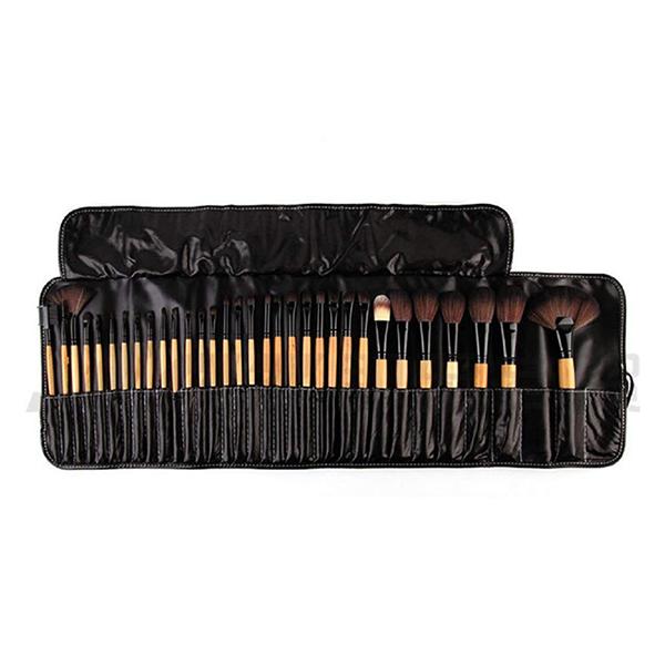 Buy Bronson Professional Makeup Brush With Faux Leather 32's Online at ...