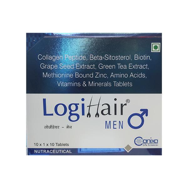 LOGIHAIR MEN Tablet 10's Price, Uses, Side effects, Substitutes | Netmeds