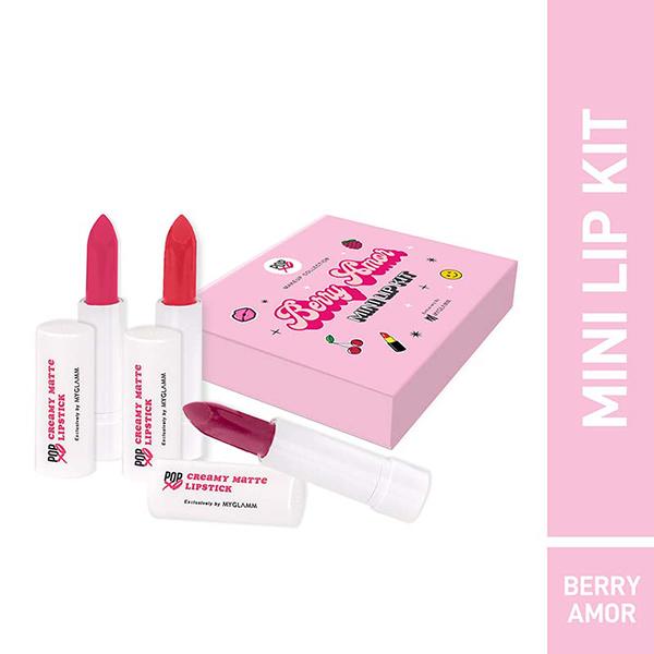 Buy Myglamm POPxo Makeup Mini Lip Kit Berry Amor 10 gm Online at Best ...