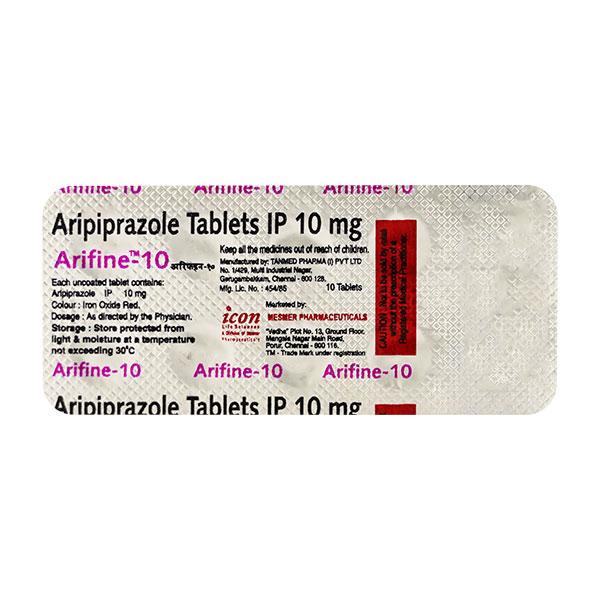 Arifine 10mg Tablet 10'S Price, Uses, Side effects, Substitutes | Netmeds