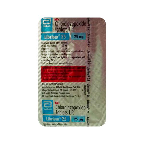 Librium 25mg Tablet 15'S - Price, Uses, Side Effects, and Substitutes ...