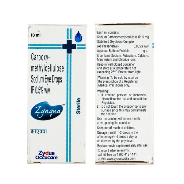 Buy Zyaqua Eye Drops 10ml Online at Upto 25% OFF | Netmeds