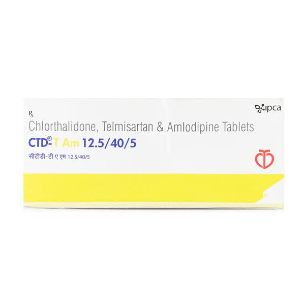 Buy CTD T AM 12.5/40/5mg Tablet 10's Online at Upto 25% OFF | Netmeds