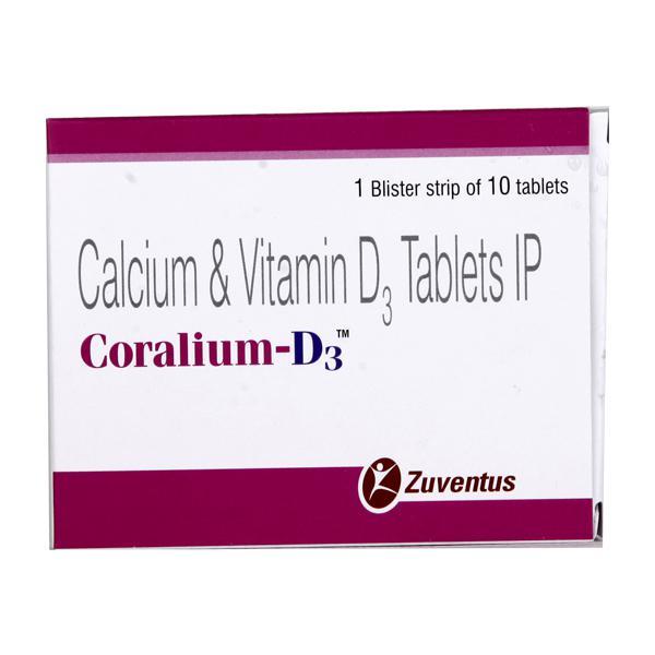 Coralium D3 Tablet 10'S : Price, Uses, Side Effects | Netmeds
