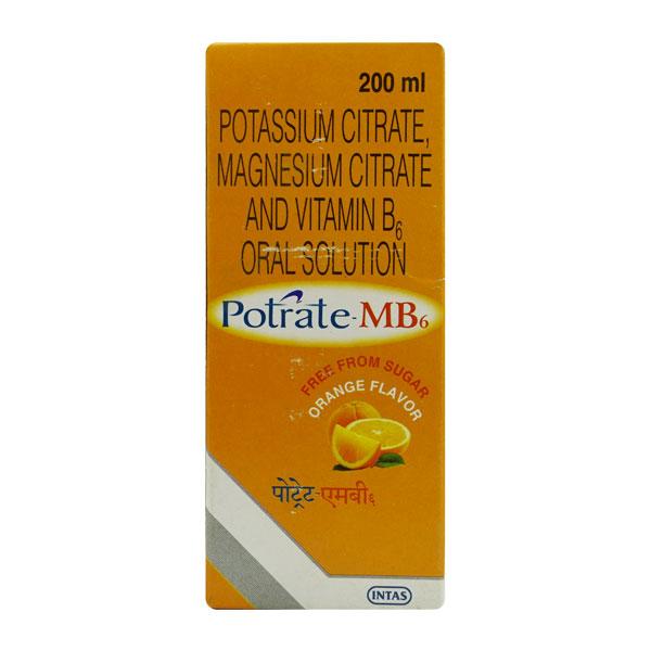 Buy Potrate Mb6 Free from Sugar Orange Flavour Solution 200ml Online at ...