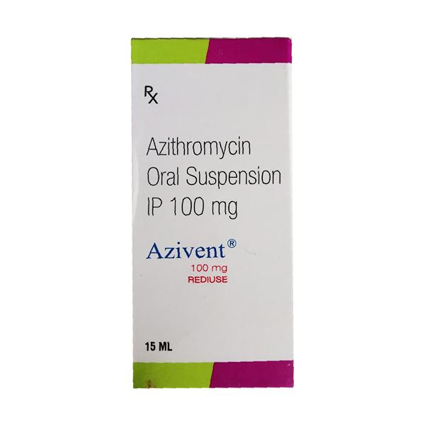 Azivent 100mg Suspension 15ml : Uses, Side Effects, Price | Netmeds