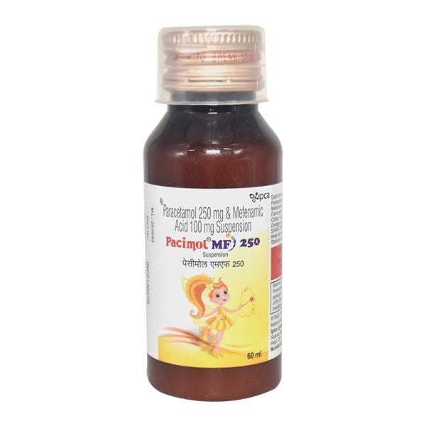 Pacimol MF 250mg Suspension 60ml : Uses, Side Effects, Price | Netmeds