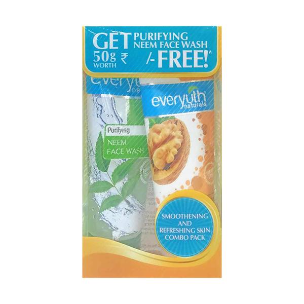 Everyuth Exfoliating Walnut Scrub 50 g (Free Everyuth Naturals Face ...