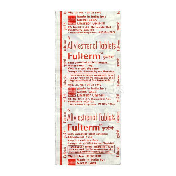 Fulterm 5mg Tablet 10'S Price, Uses, Side effects, Substitutes | Netmeds