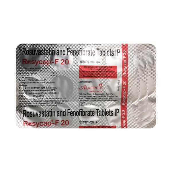 ROSYCAP F 20 Tablet 15's Price, Uses, Side effects, Substitutes | Netmeds