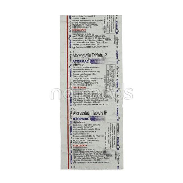 Buy Atormac 40mg Tablet 10'S Online at Upto 25% OFF | Netmeds