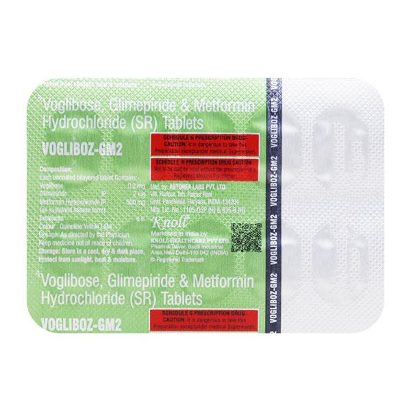 Buy VOGLIBOZ GM2 Tablet 10's Online at Upto 25% OFF | Netmeds