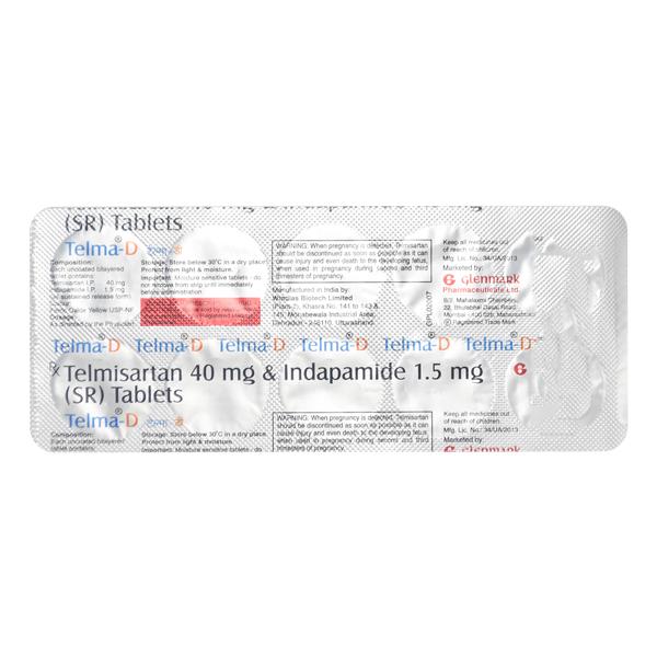 Telma D Tablet 10'S : Price, Uses, Side Effects | Netmeds