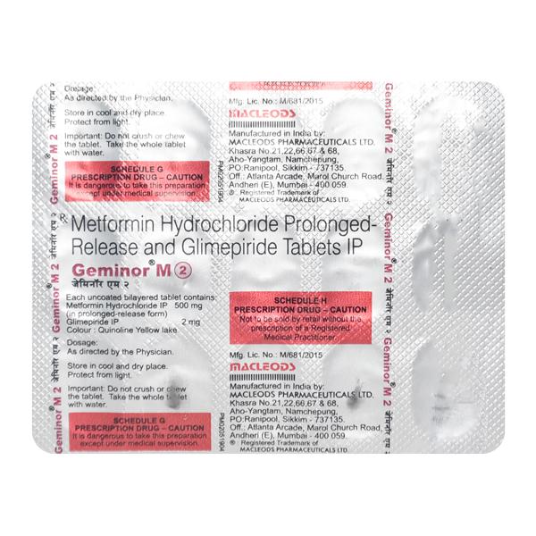 Geminor M2 Tablet 15'S - Price, Uses, Side Effects | Netmeds