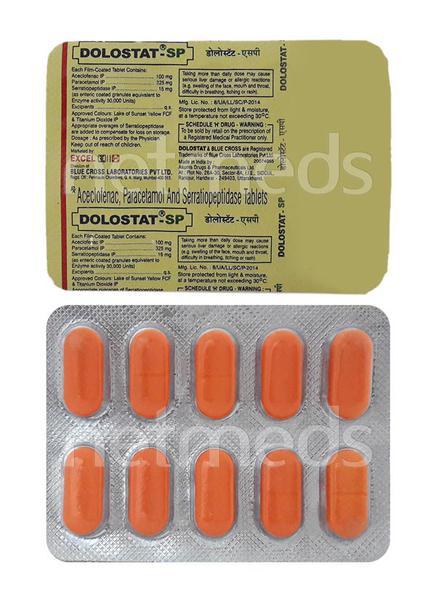 Buy Dolostat SP Tablet 10'S Online at Upto 25% OFF | Netmeds