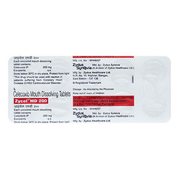 Buy Zycel MD 200mg Tablet 10'S Online at Upto 25% OFF | Netmeds