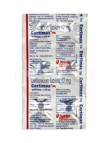 Cortimax 12mg Tablet 6'S Price, Uses, Side effects, Substitutes | Netmeds
