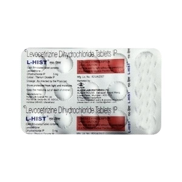 L HIST Tablet 15's Price, Uses, Side effects, Substitutes | Netmeds