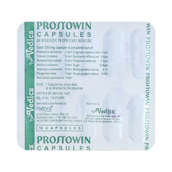 Prostowin Capsule 10'S Price, Uses, Side effects, Substitutes | Netmeds