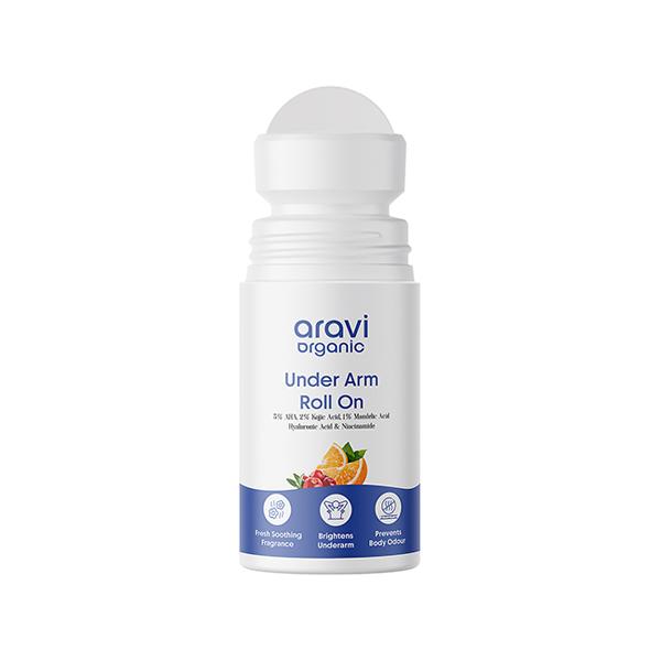 Buy Aravi Organic Under Arm Roll On - 5% AHA, 2% Kojic Acid & 1% ...