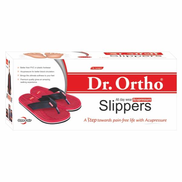 Dr Ortho Slippers (Red, 5) 1 pair Online at Discounted Price | Netmeds