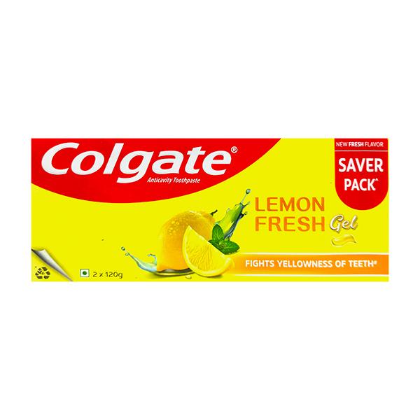 Colgate Lemon Fresh Gel ToothPaste (Pack Of 2 X 120 g)