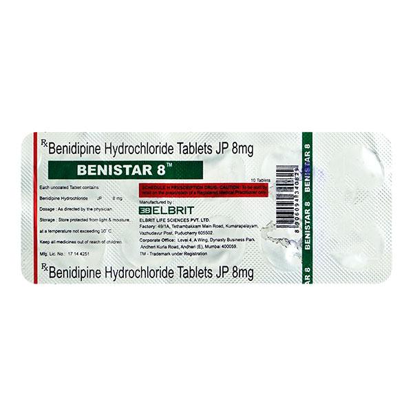 BENISTAR 8mg Tablet 10's : Price, Uses, Side Effects | Netmeds