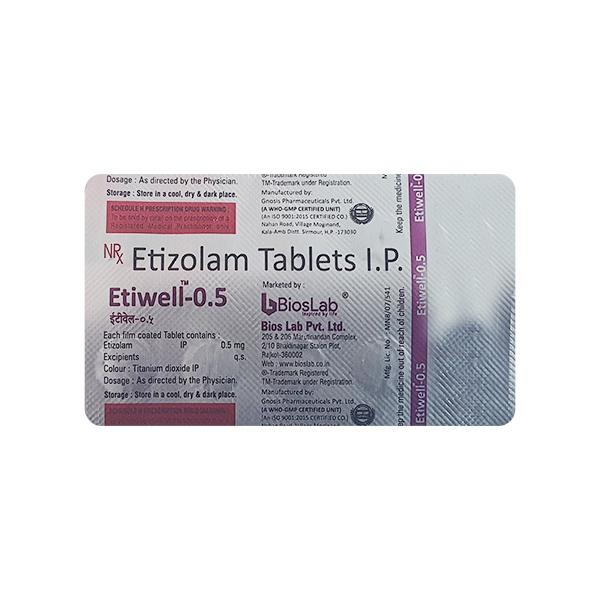 ETIWELL 0.5 Tablet 10's - Price, Uses, Side Effects, and Substitutes ...
