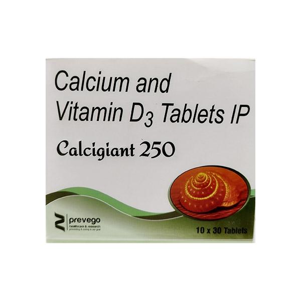 CALCIGIANT 250 Tablet 30's Price, Uses, Side effects, Substitutes | Netmeds