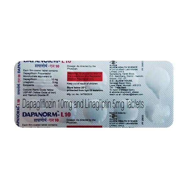 DAPANORM L 10 Tablet 10's Price, Uses, Side effects, Substitutes | Netmeds