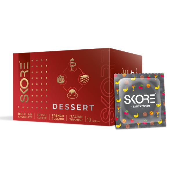 Buy Skore Dessert Condoms (Assorted Pack) 10's 1's Online at Best Price - Sexual Wellness