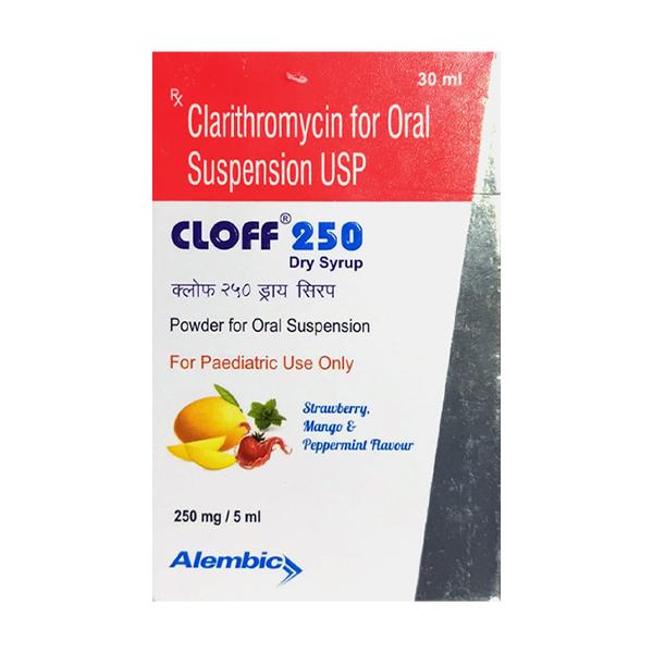 Buy CLOFF 250 STRAWBERRY MANGO & PEPPERMINT FLAVOUR Dry Syrup 30ml ...