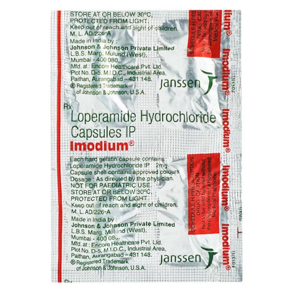 Imodium Capsule 4'S : Price, Uses, Side Effects | Netmeds