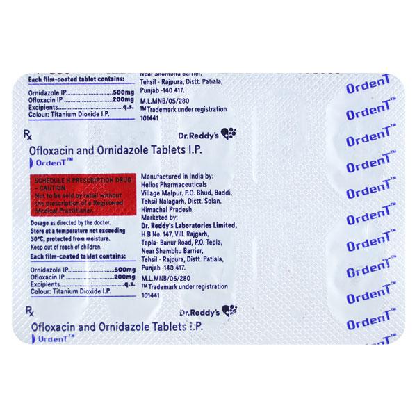 Ordent Tablet 10'S Price, Uses, Side effects, Substitutes | Netmeds