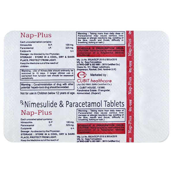 NAP PLUS TABLET 10'S Price, Uses, Side effects, Substitutes | Netmeds