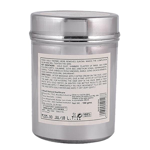 Buy KHADI NATURAL GOLD THERMO HERB 100 gm Online at Discounted Price ...