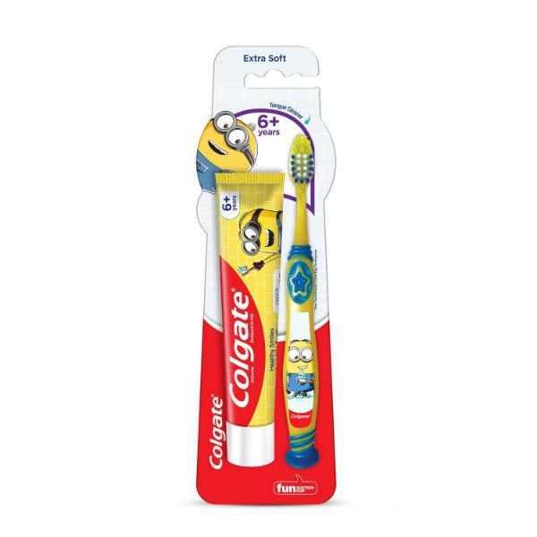 Colgate Minions (6+ Years) Extra Soft Toothbrush 1's + Toothpaste ...