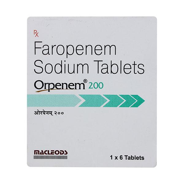Buy Orpenem 200mg Tablet 6'S Online at Upto 25% OFF | Netmeds