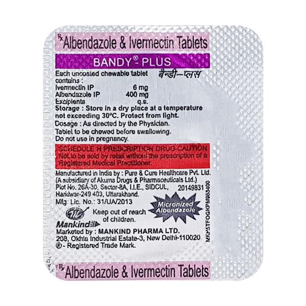 Buy Bandy Plus 6mg Tablet Online at Upto 25% OFF | Netmeds